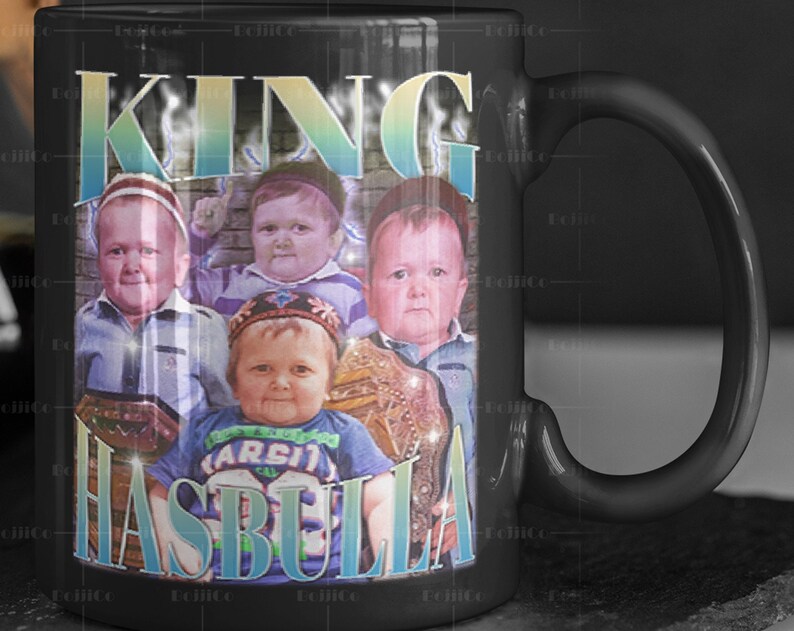 KING HASBULLA Meme Coffee Mug | Mini Khabib Mug | Burger Meme Cup - Robokeg