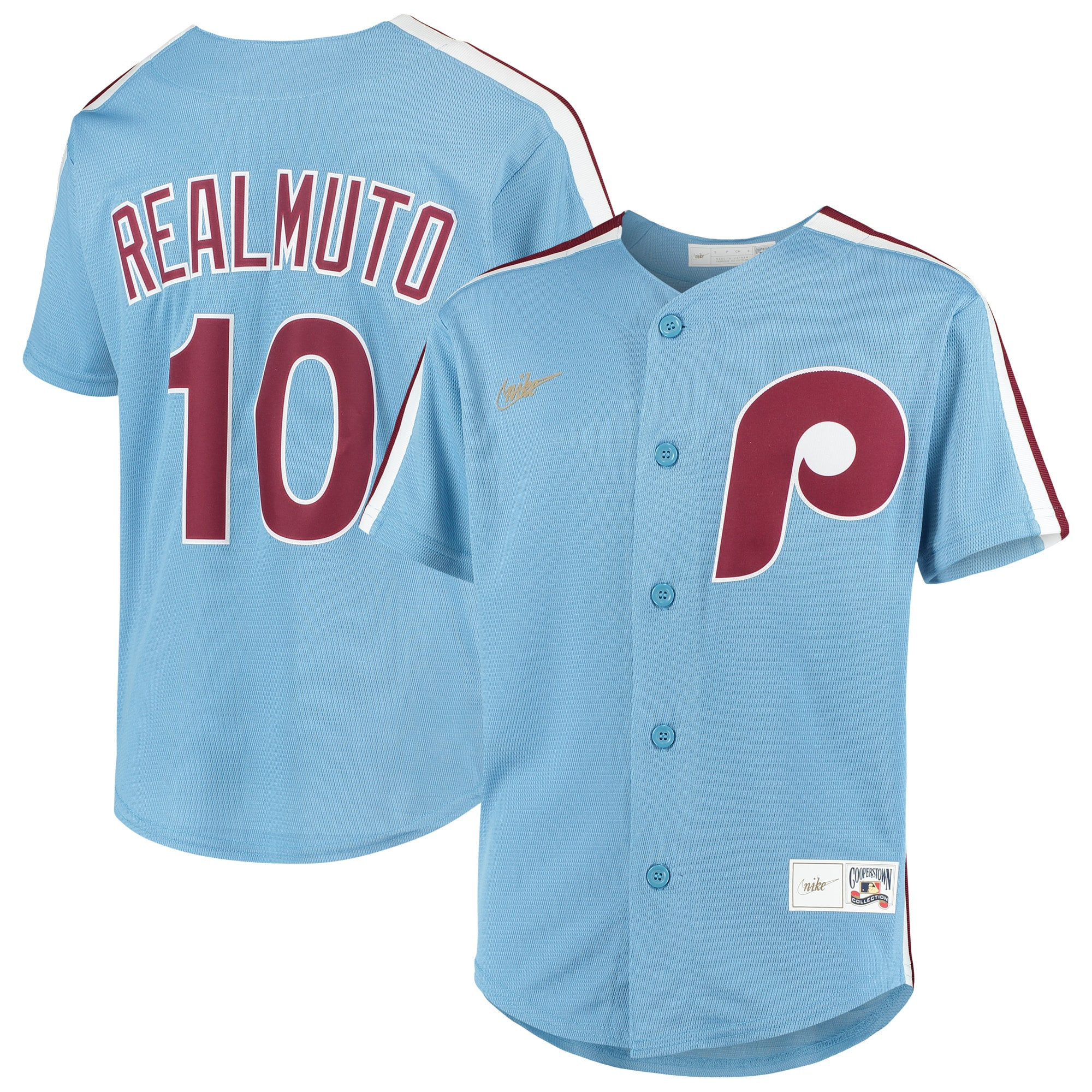 Jt Realmuto Philadelphia Phillies Alternate Replica Player Jersey Light ...